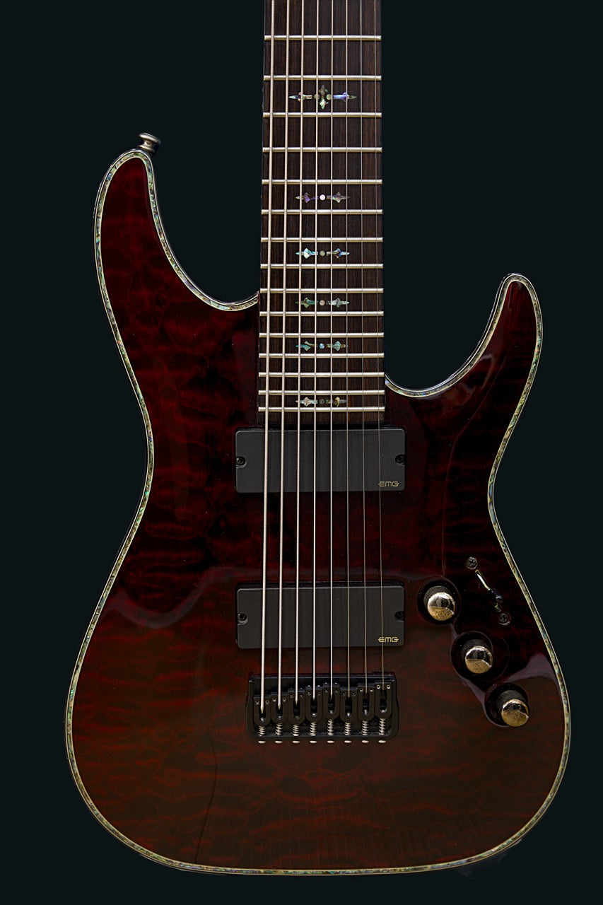 Schecter Hellraiser C-8 Diamond Series 2010 Black Cherry Gloss – Freo ...